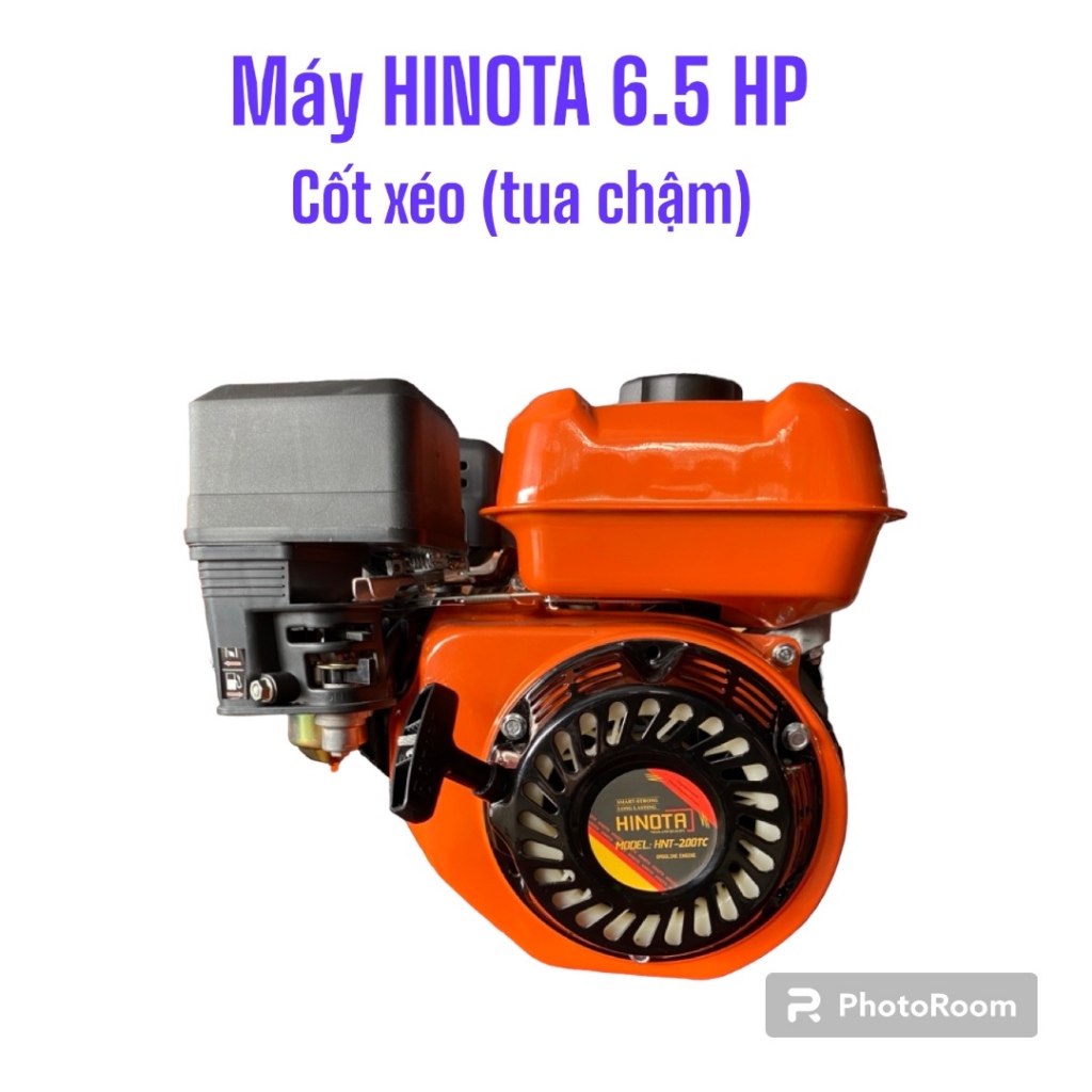 Máy nổ - Động cơ xăng HINOTA 6.5 hp HNT-200TC CỐT XÉO cốt xéo ( tua ...