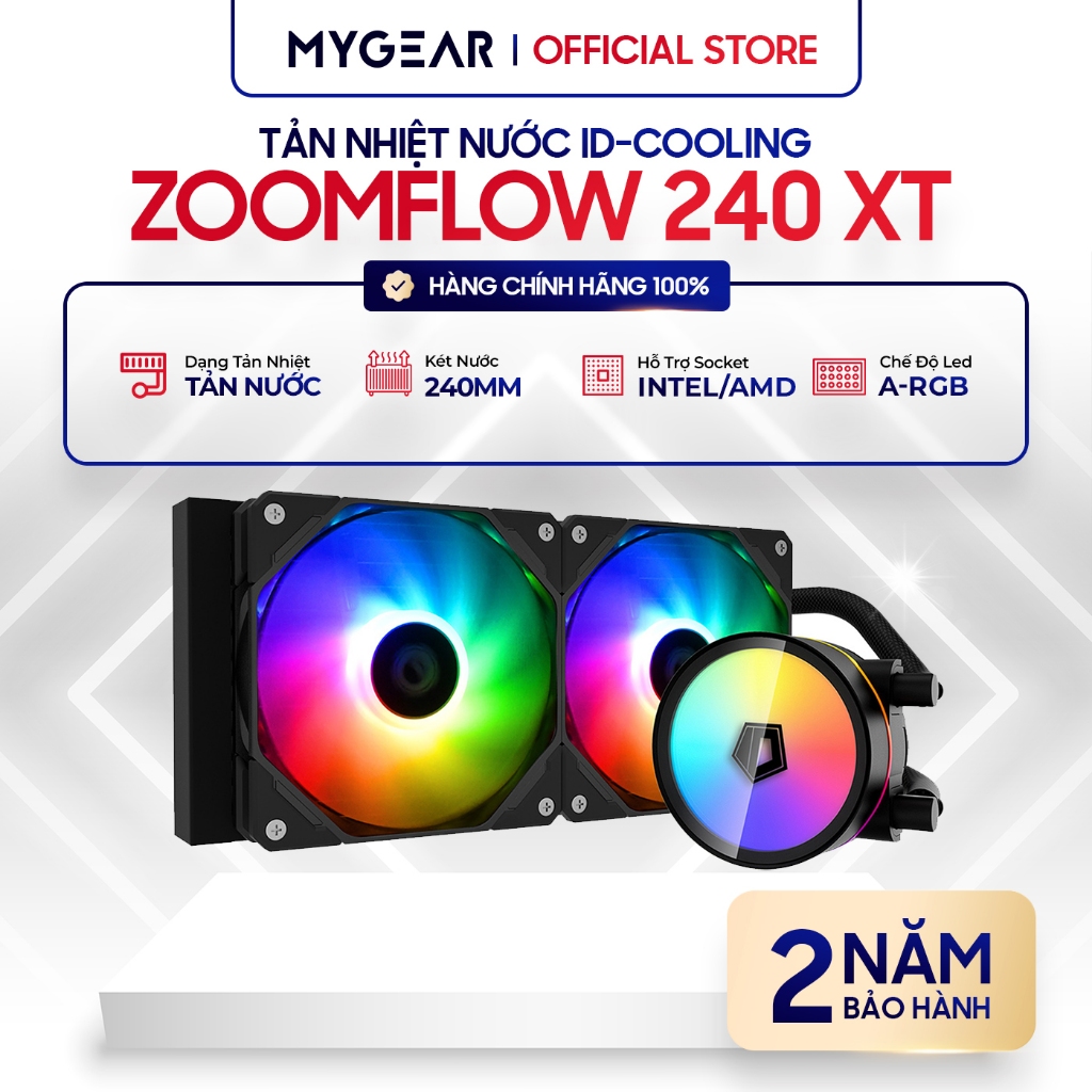 Tản nhiệt nước ID-COOLING ZoomFlow 240 XT ARGB - Bảo hành chính hãng 24 tháng | Shopee Việt Nam
