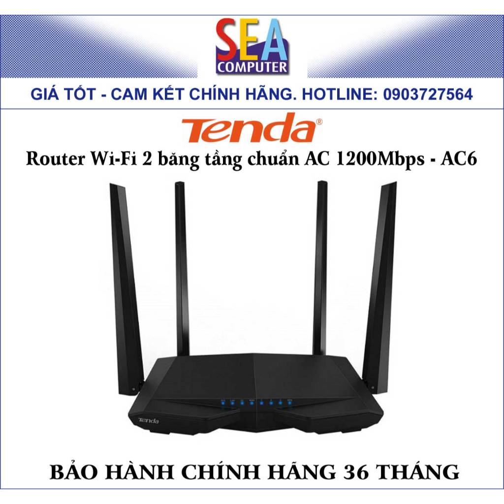 Tenda Router Wifi 2 băng tần AC1200 - AC6 | Shopee Việt Nam