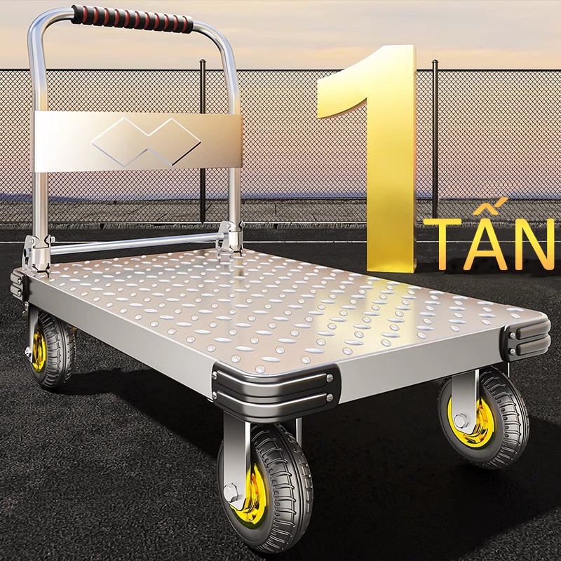 500KG Xe Đẩy Hàng Gấp Gọn CÓ Khả Năng Chịu Tải SiÊU Xe Đẩy Chở Im Lặng ...