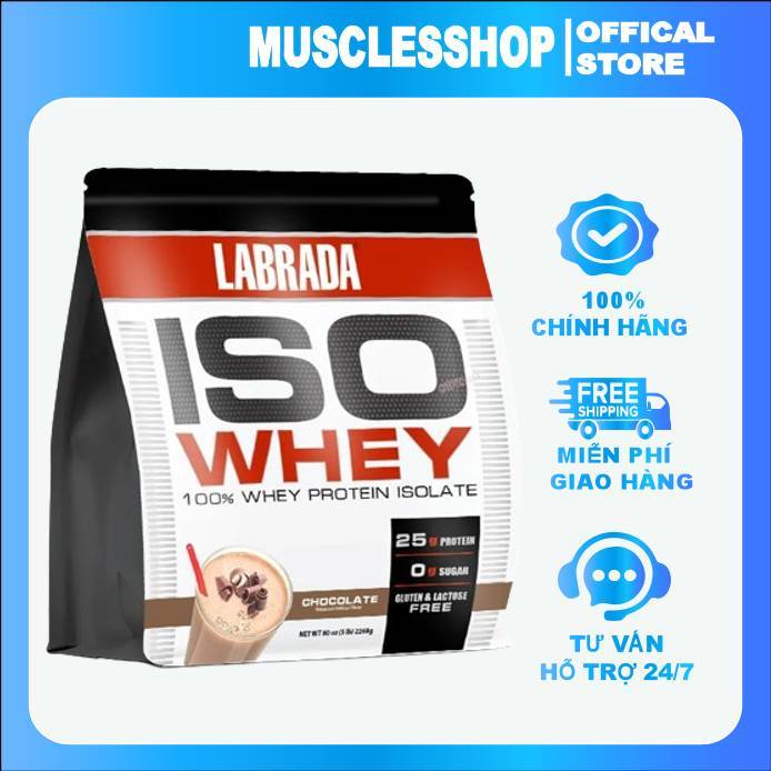 [Chính Hãng BBT] ISO WHEY - Labrada (2.3kg 5LBS) - Sữa Tăng Cơ, bổ sung ...