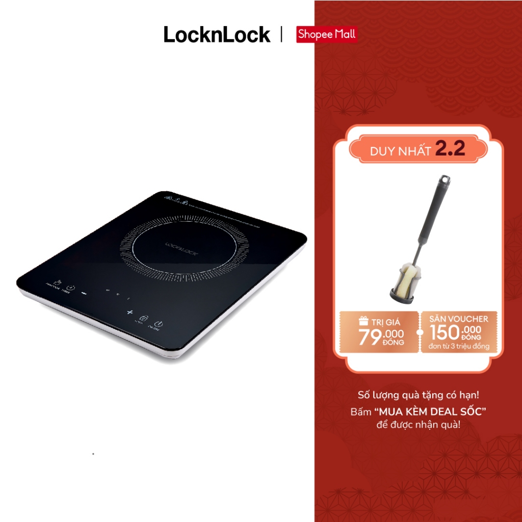 Bếp điện từ Lock & Lock Induction Cooker, 220-240V, 50/60Hz, 2000W ...