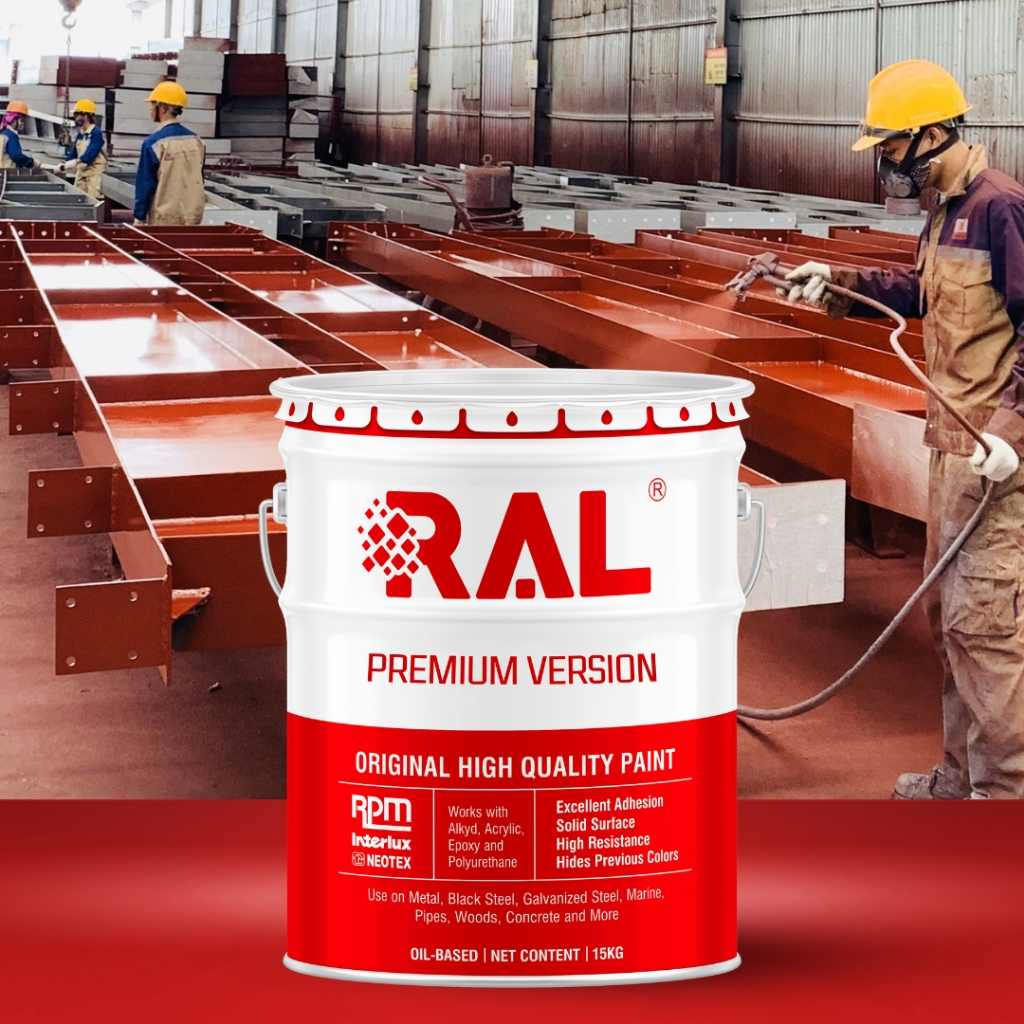 Sơn chống rỉ Alkyd màu đỏ RAL RAKYD PRIMER_RED | Shopee Việt Nam