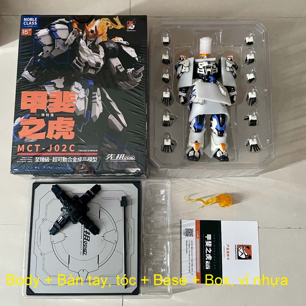 Mô hình body Metal build mb 1/72 Takeda Shingen Ultimate Trắng Moshow ...