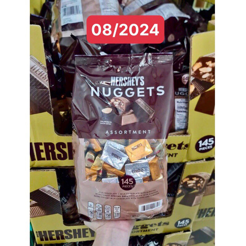 🌰🍫[HSD 08/2024] CHOCOLATE HERSHEY NUGGETS ASSORTMENT 145 Viên 1.47kg | Shopee Việt Nam