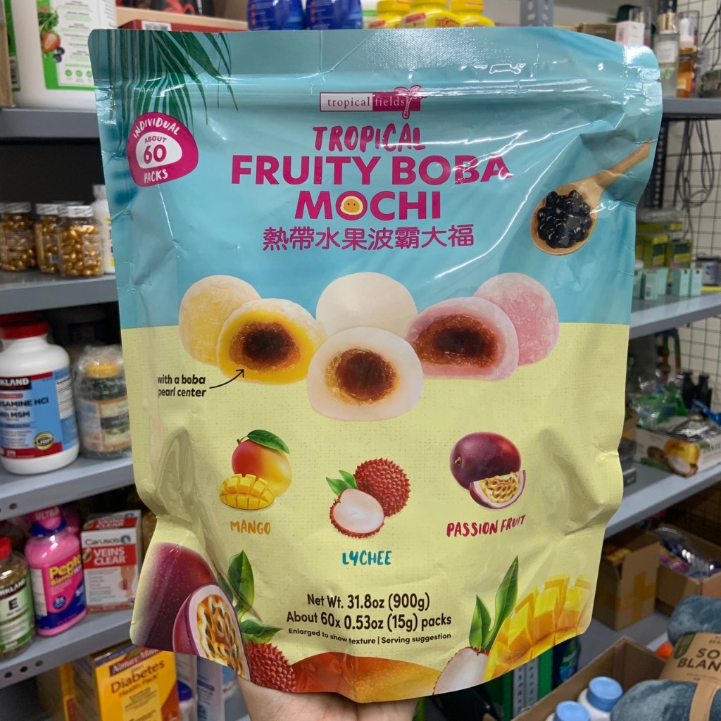 Bánh mochi hương trái cây date 4/2025 Tropical Fruity Boba Mochi - Cvi ...