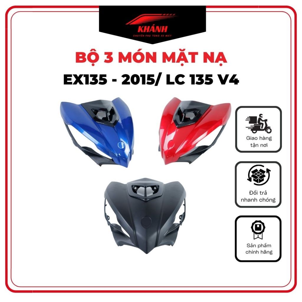 KPT - Mặt nạ EX135 - 2015 / LC 135 V4 combo 3 món - Chính hãng VPT ...