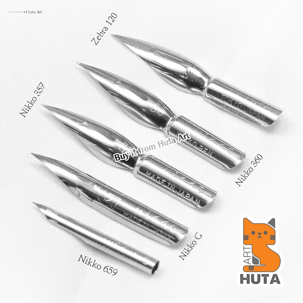 [Huta Art] Bút Sắt Vẽ Truyện Tranh - Cán, Ngòi bút sắt Nikko Manga ...