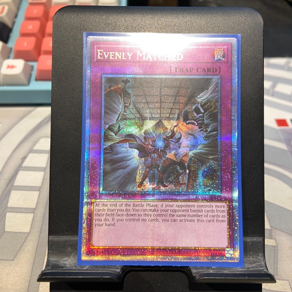 [ Bài Yugioh Chính Hãng ] RC04-AE075 Evenly Matched (QCSR) | Shopee Việt Nam