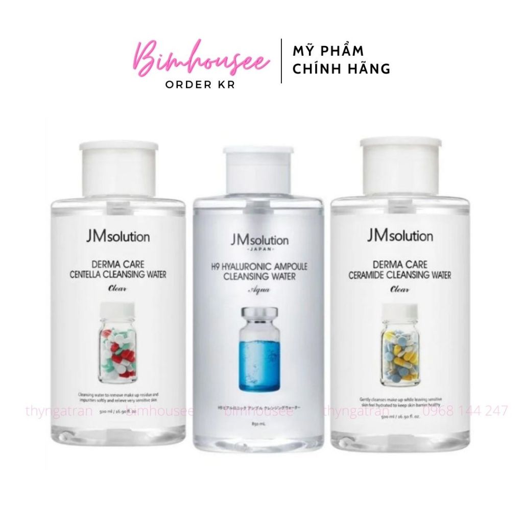 Nước tẩy trang JM Solution JMSolution dịu nhẹ lành tính 500ml 850ml ...
