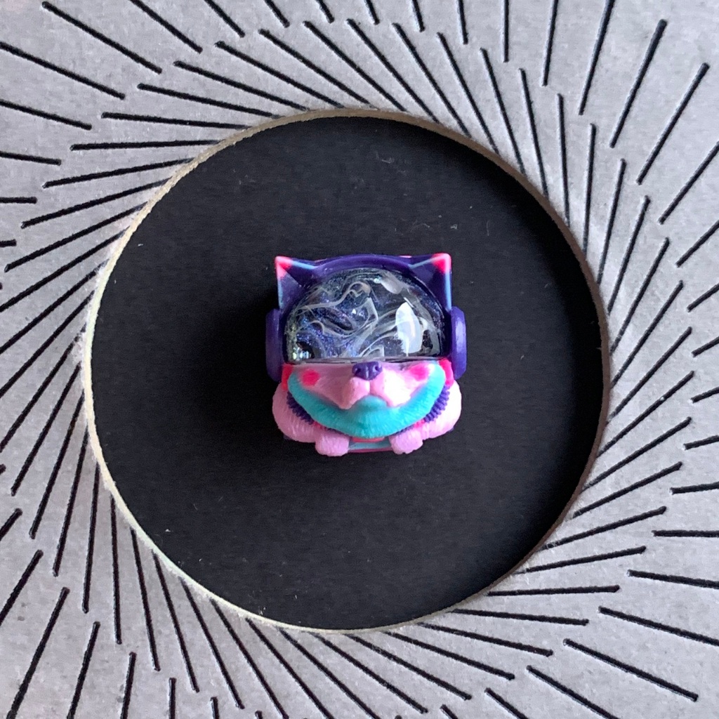 Keycap Artisan nút bàn phím cơ Sirius 006 xanh tím | Shopee Việt Nam