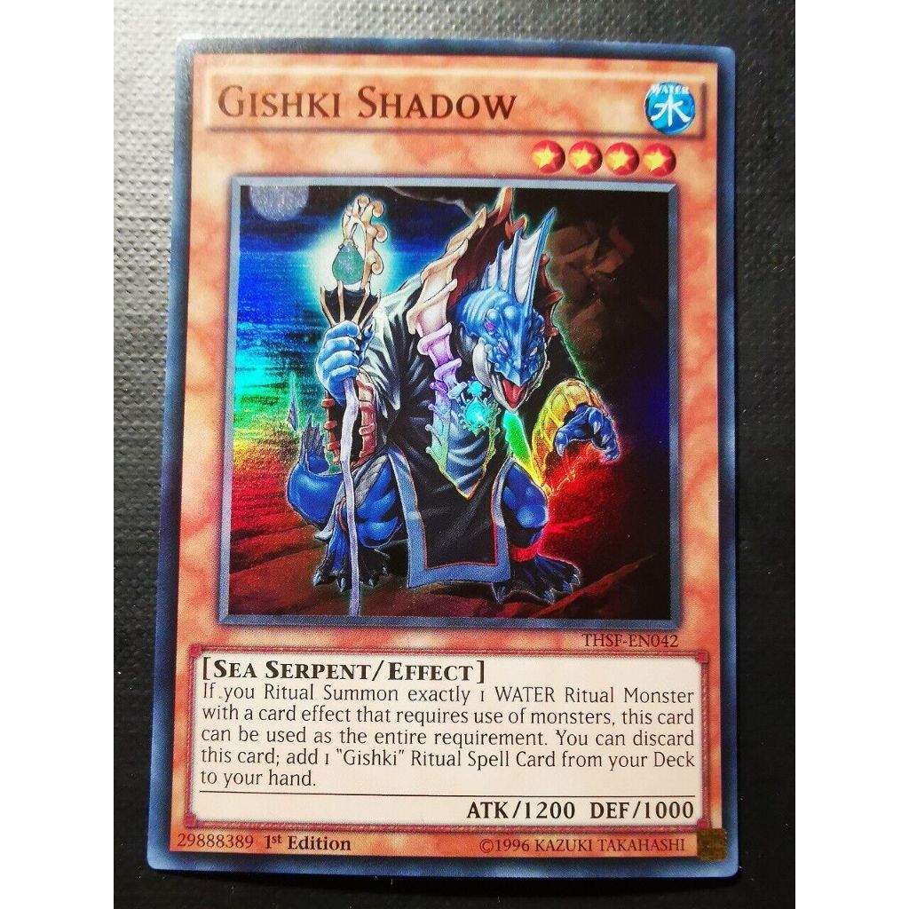 Lá bài thẻ bài Yugioh Gishki Shadow – super Rare - Tặng bọc bài nhựa ...