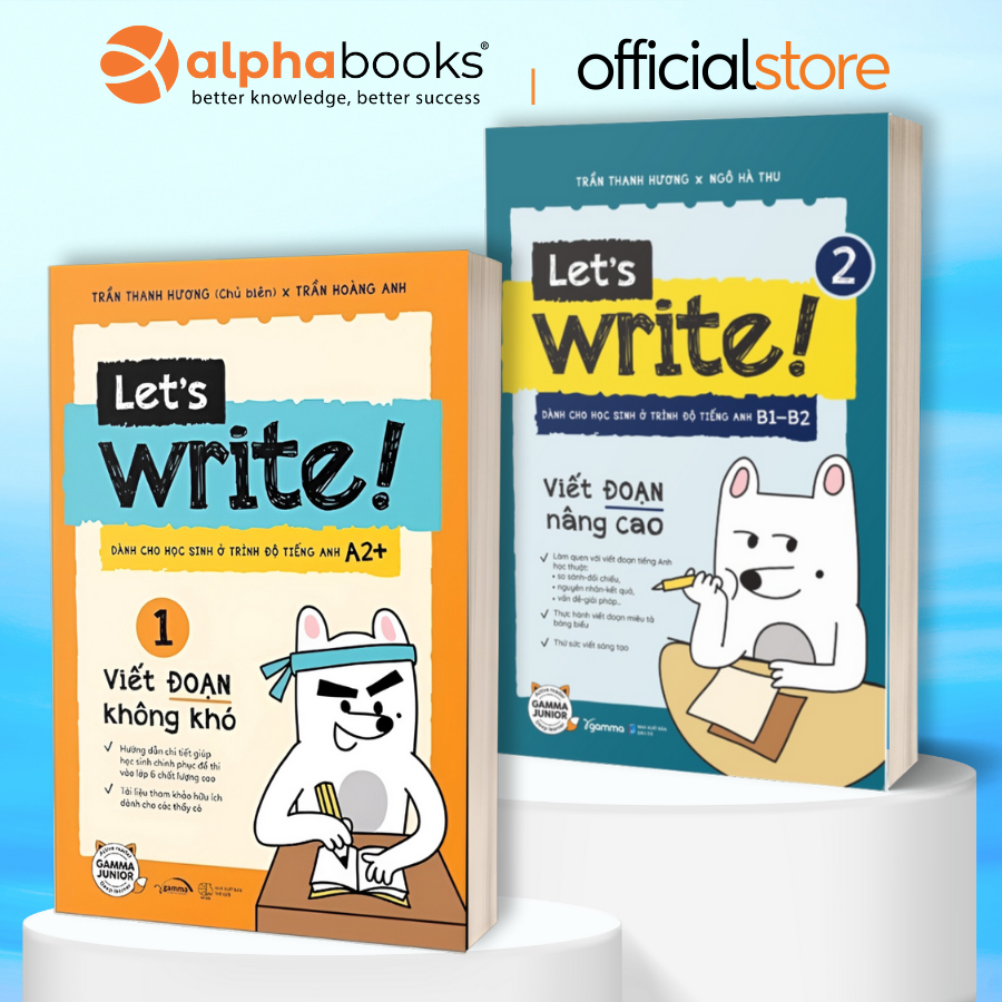 Sách - Combo Let's Write 1+2: Viết Đoạn Không Khó + Viết Đoạn Nâng Cao ...