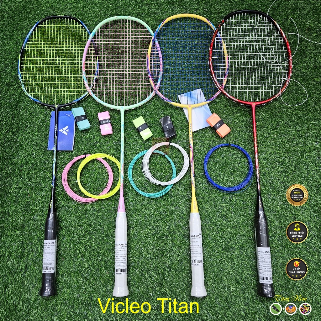 [Siêu Sale]Vợt cầu lông Vicleo Titan 2, Titan 3, Titan 4, Titan 5 căng ...