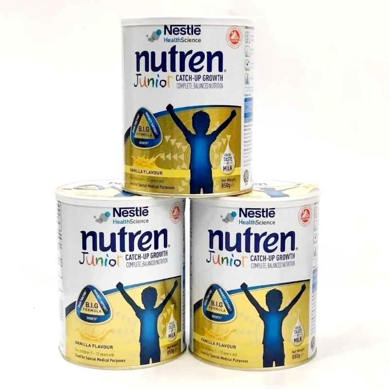 Sữa Nutren Junior Nestle Thụy Sĩ 850g hỗ trợ toàn diện cân nặng và ...
