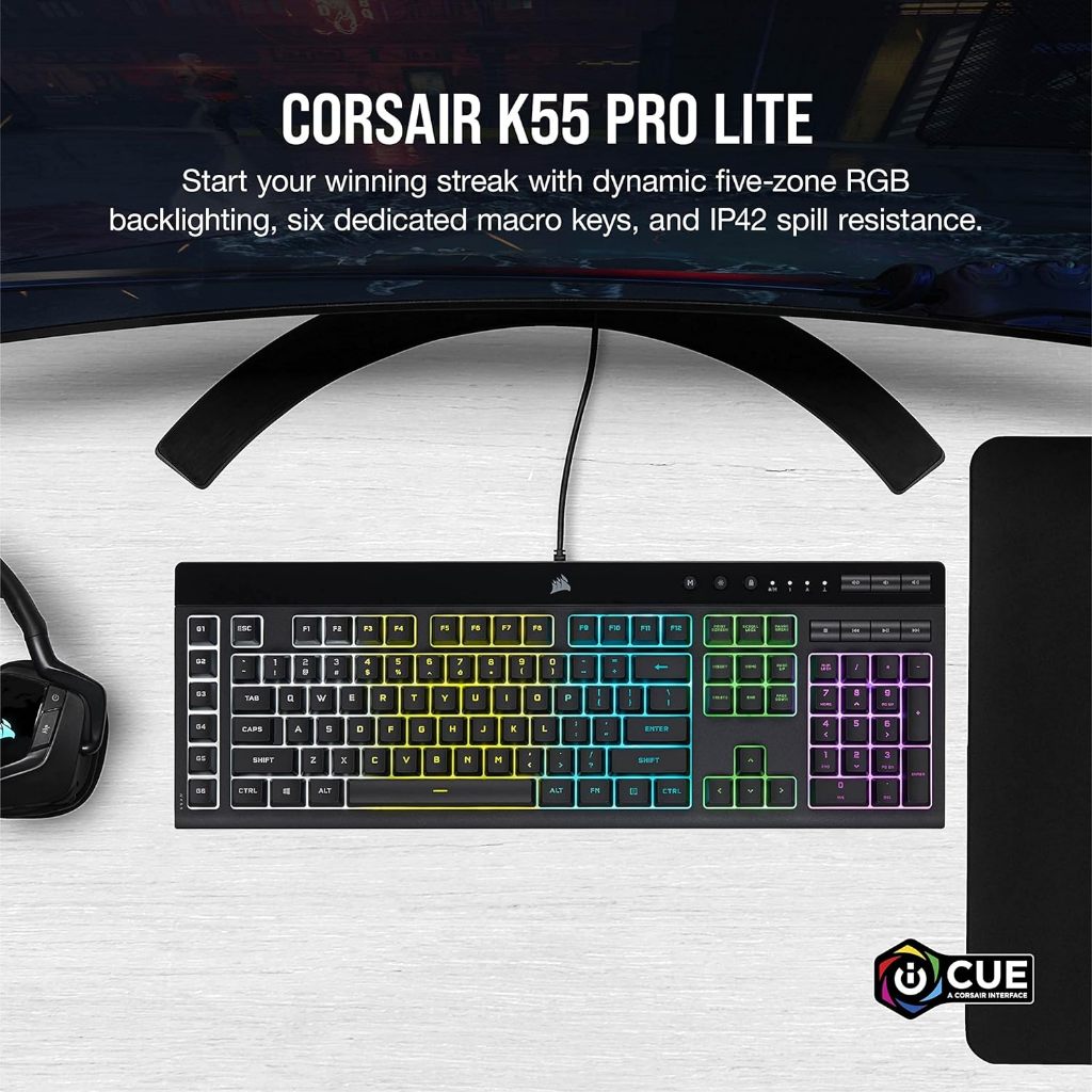 Bàn phím Corsair K55 PRO LITE RGB_Mới, hàng chính hãng | Shopee Việt Nam