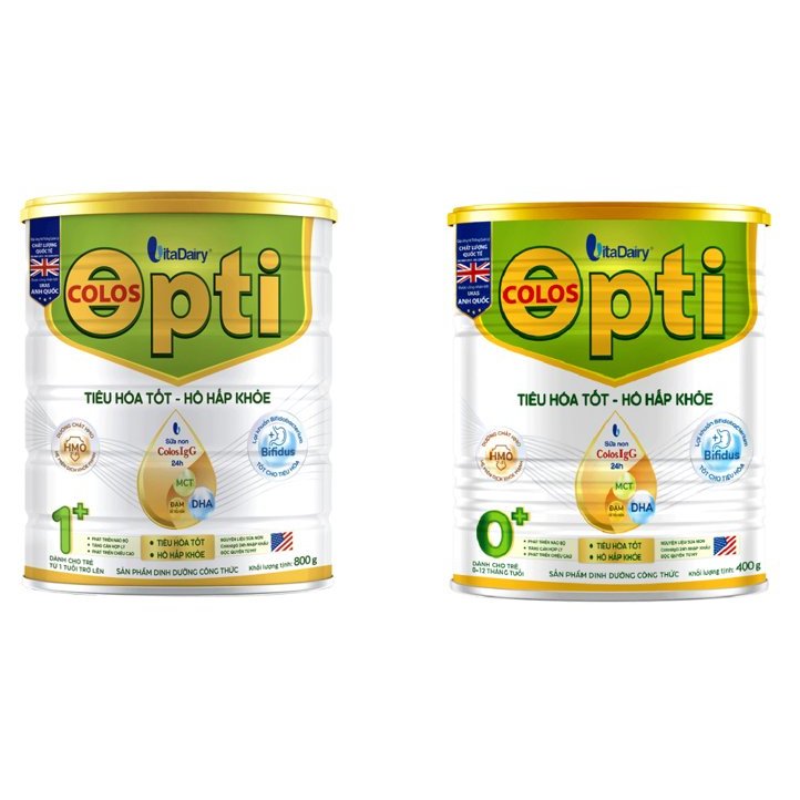 Sữa Colos Opti 0+ và 1+ lon 800g và 400g | Shopee Việt Nam