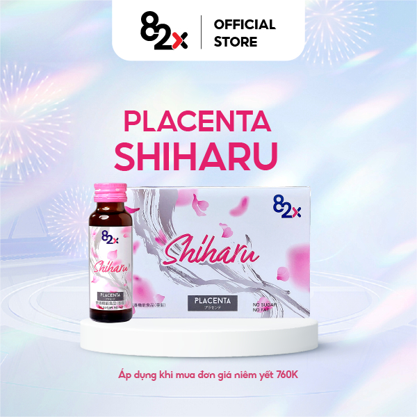 [1 Hộp] Thực phẩm bổ sung 82X SHIHARU PLACENTA (10 Lọ 50ml/Hộp ...