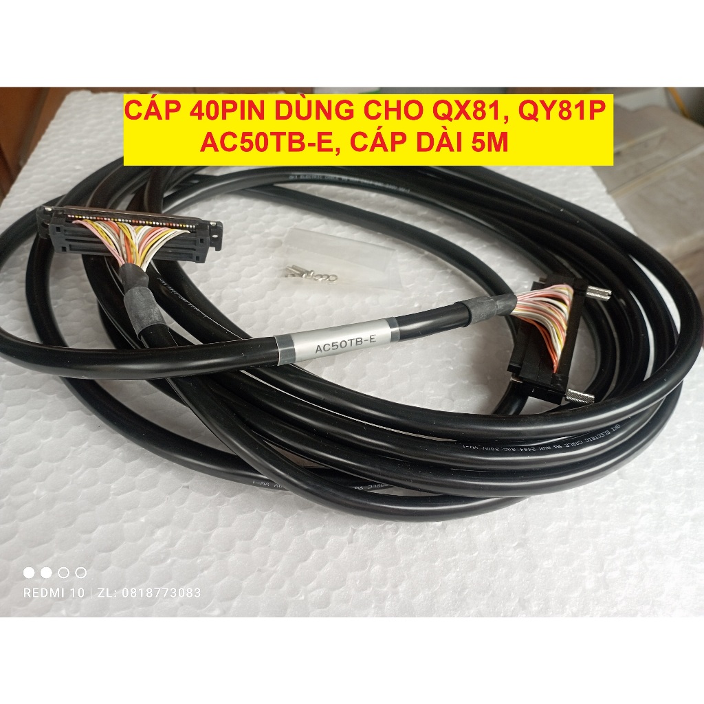 Cáp AC50TB-E, Jack cắm 37pin A6CON1E dùng cho module QX81 QY81P PLC ...