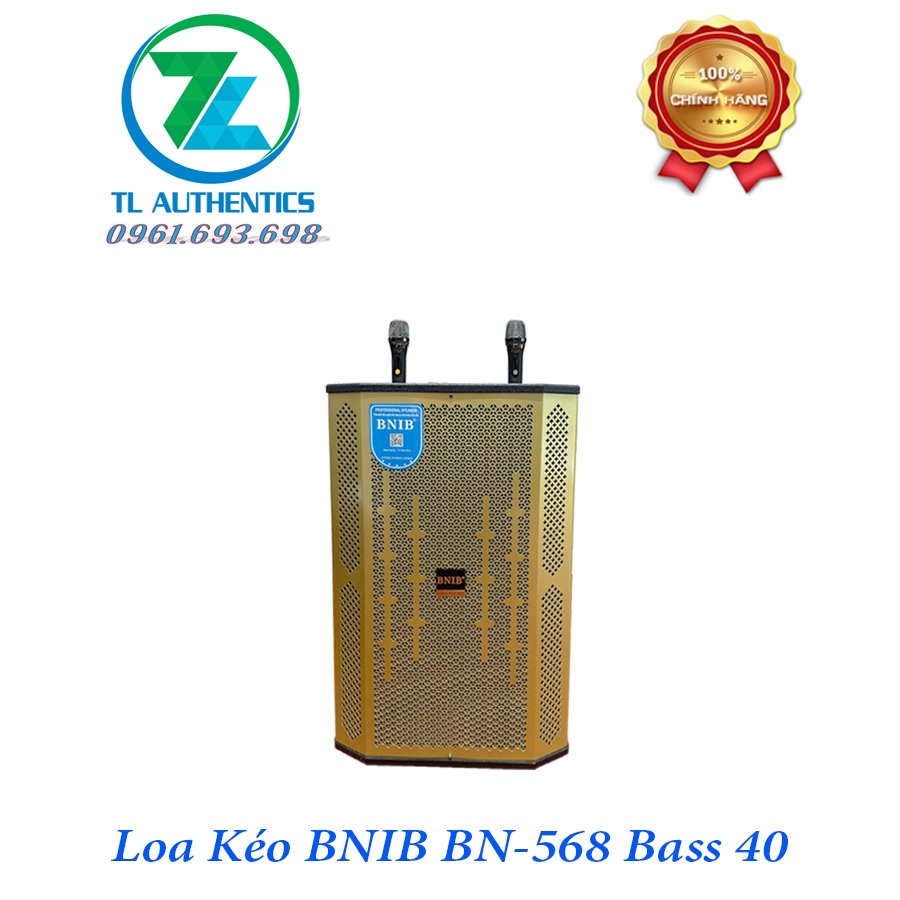 Loa Kéo BNIB BN-568 bass 40 kết nối bluetooth có reverb hàng nhập khẩu chính hãng bảo hành 24 ...