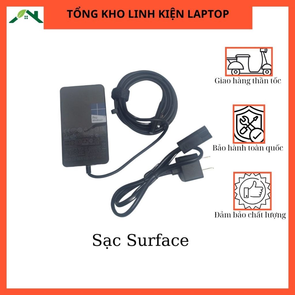 Sạc Surface Book Pro 3 4 5 6 7 8, Surface laptop 1 2 3, Microsoft Model ...