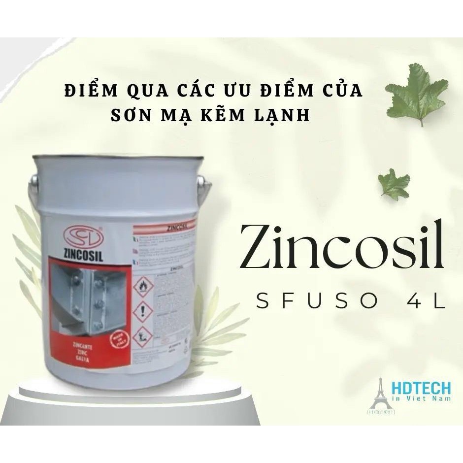 Sơn Mạ Kẽm Lạnh Zincosil Sfuso 4Lít | Shopee Việt Nam