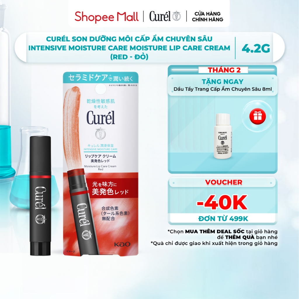 Son Dưỡng Môi Cấp Ẩm Chuyên Sâu Curel Intensive Moisture Care Moisture ...