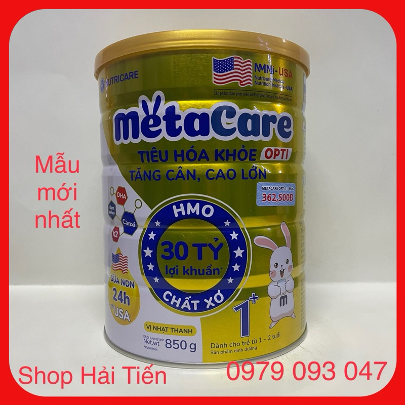 Sữa MetaCare Opti 1+ ( mẫu mới ) lon 850g date: 1/2026 | Shopee Việt Nam