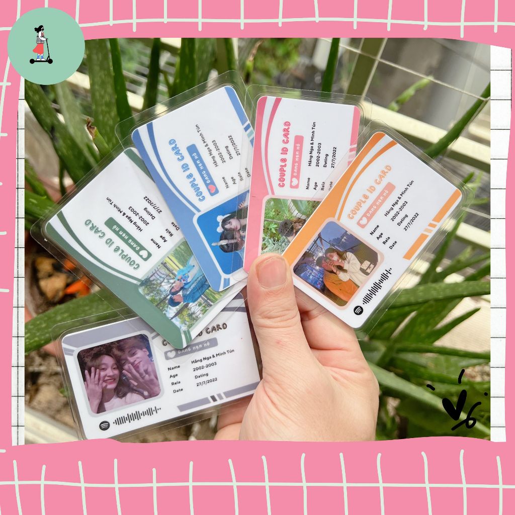 Card ID couple Cho Cặp Đôi In Theo Yêu Cầu Quà Tặng Bạn Trai Bạn Gái ...