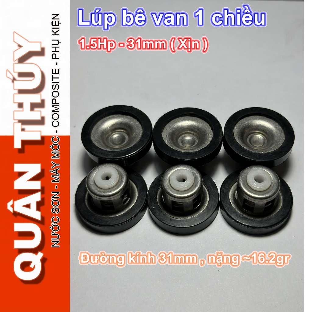Luppe (lúp bê) van một chiều đầu rửa xe, 1 hoặc 1.5hp - đường kính 31mm ...