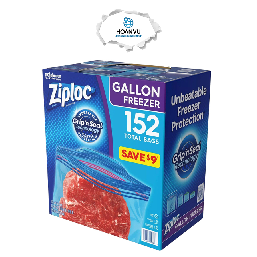 Túi Ziploc Double Zipper Gallon Freezer Bags 152 túi | Shopee Việt Nam