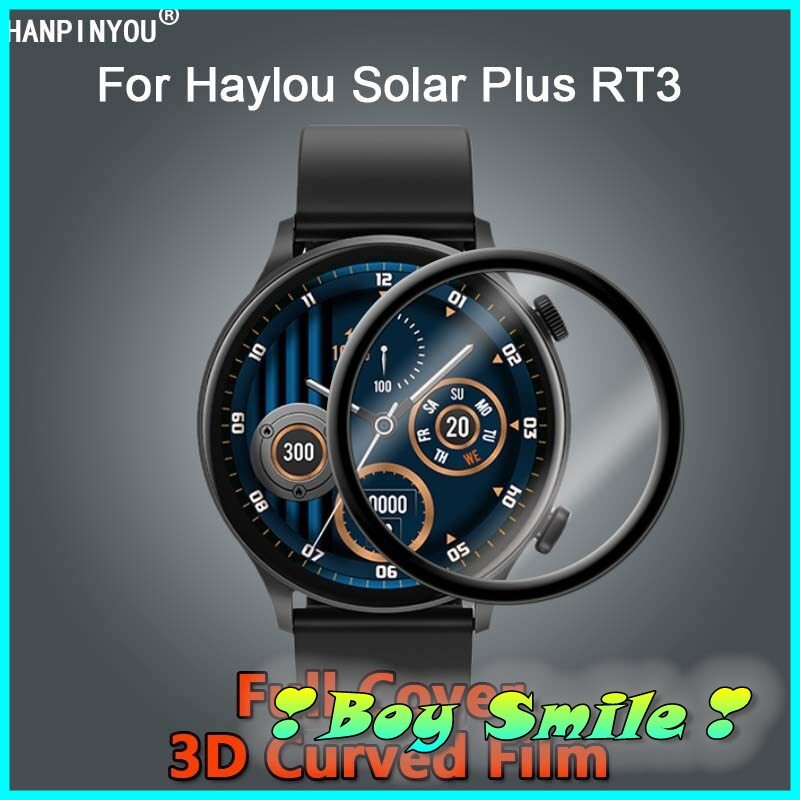 Miếng Dán màn Cong 3D Xiaomi Haylou Solar Plus RT3 LS16 cho chống xước mặt đồng hồ | Shopee Việt Nam