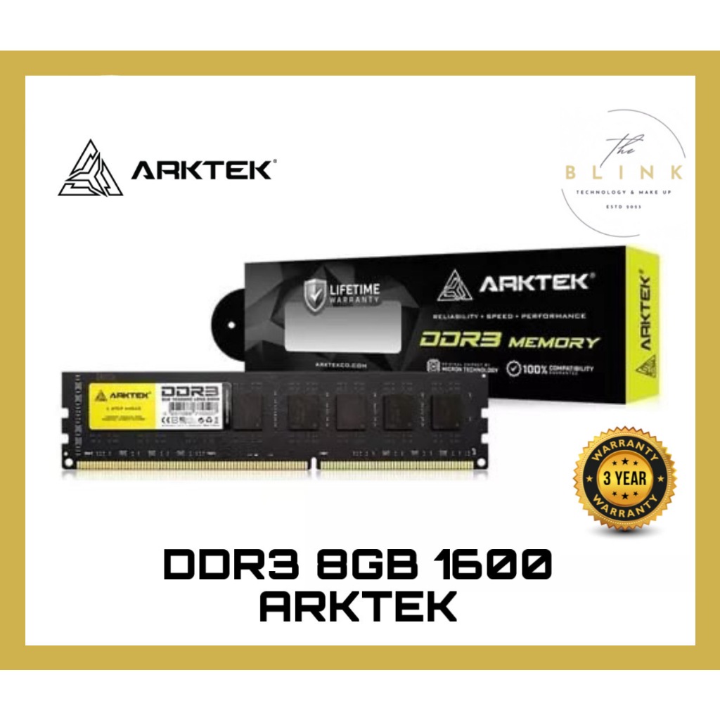 Ram PC Arktek 8GB DDR3 -1600Mhz - Chính hãng bảo hành 3 năm, Ram DDR3 | Shopee Việt Nam
