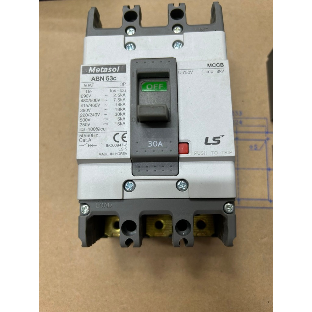 ATTOMAT Át khối 3 pha mccB LS 3P ABN 30-100A | Shopee Việt Nam