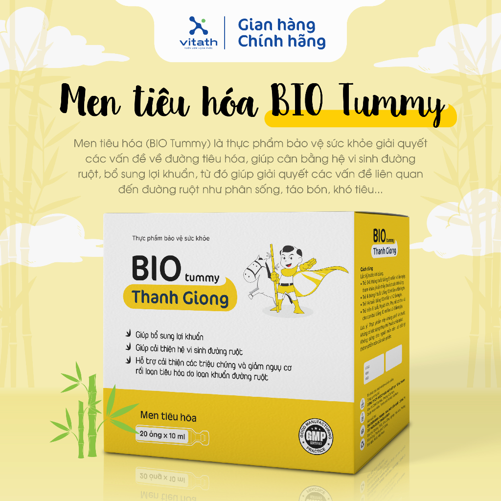 Men Tiêu hóa Bio Tummy Thanh Giong giúp bổ sung lợi khuẩn, tốt cho ...