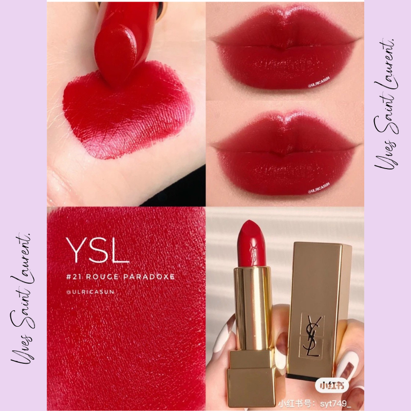 [Gói Quà Free] Son YSL Rouge Pur Couture Satin Radiance Lipstick Chính Hãng Full Size Bill ...