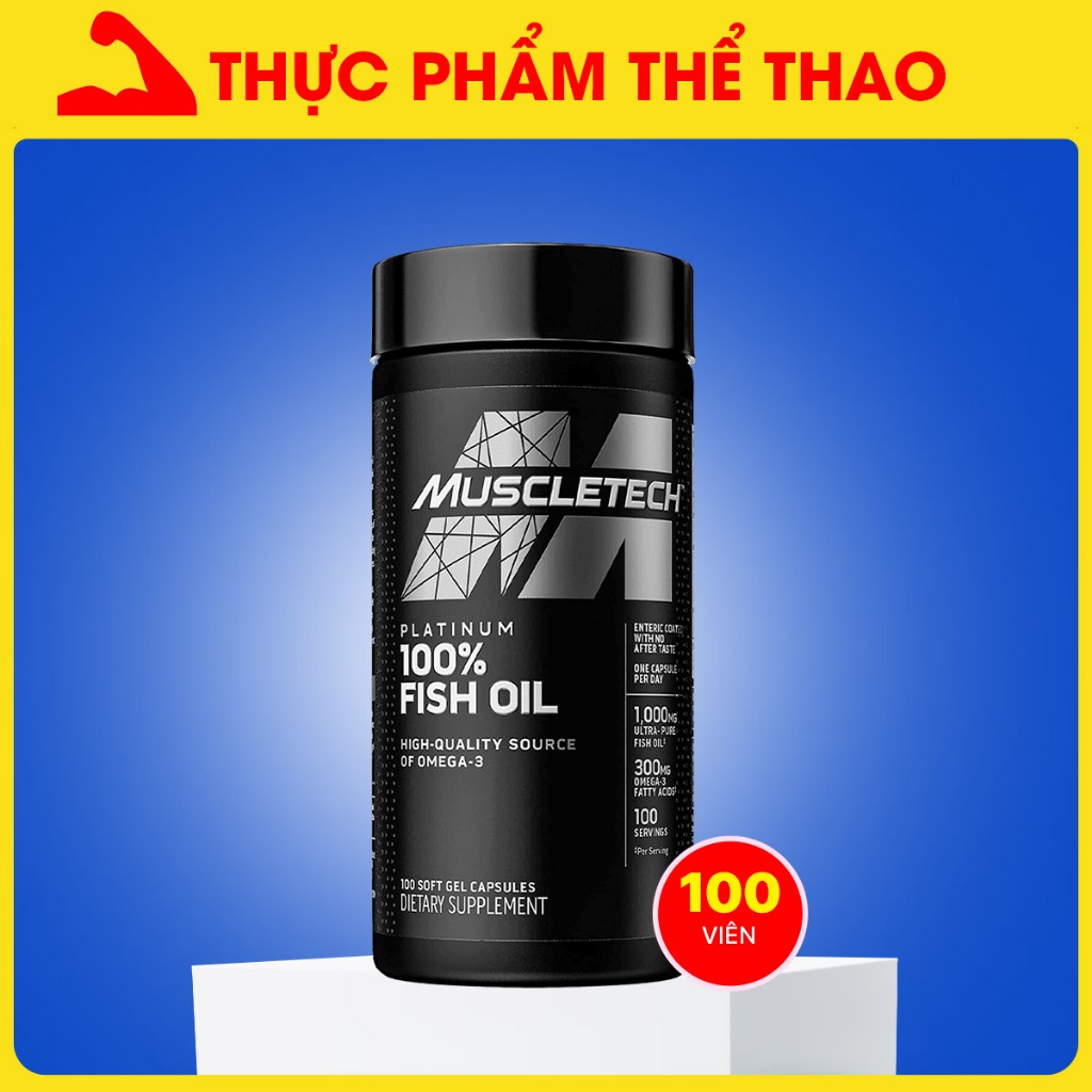 Muscletech Platinum 100% Fish Oil 100 Viên - Omega 3 - Thực Phẩm Bổ ...