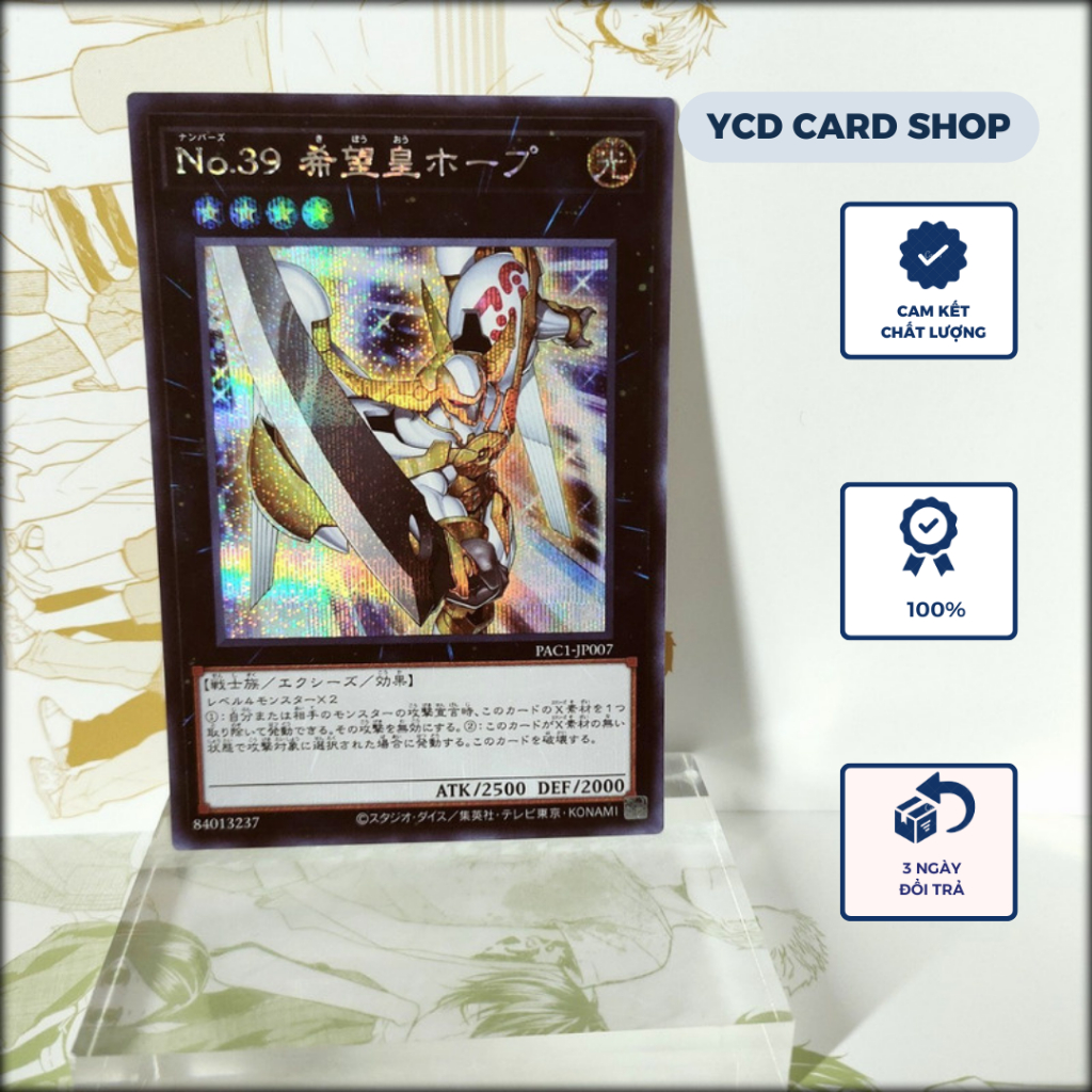 [OCG] Thẻ bài yugioh chính hãng Number 39: Utopia -Secret Rare | Shopee Việt Nam