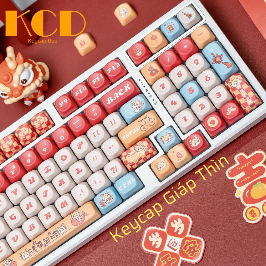 Keycap Giáp Thìn chất liệu keycap PBT cao cấp, profile MOA cực dễ ...