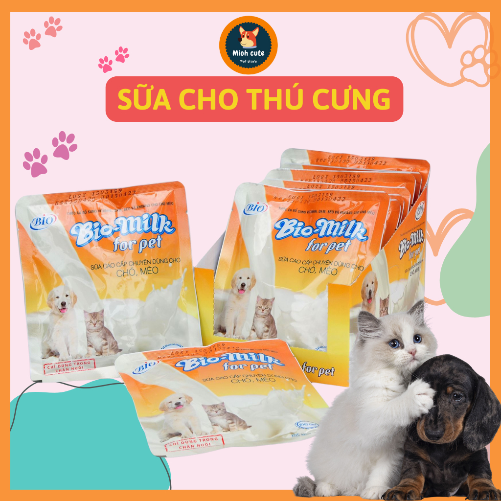 Sữa cao cấp chuyên dùng cho chó mèo BioMilk 100G | Shopee Việt Nam