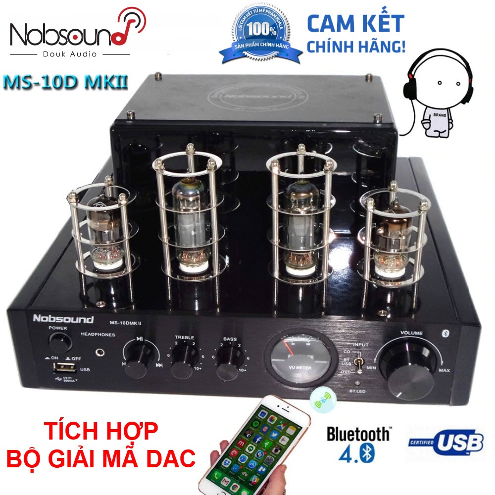 NOBSOUND AMPLY KHUẾCH ĐẠI PHIÊN BẢN MS-10DMKII BLUETOOTH TÍCH HỢP GIẢI ...