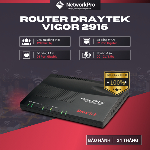 Thiết Bị Cân Bằng Tải Router Draytek Vigor 2915 Hàng Chính Hãng ...