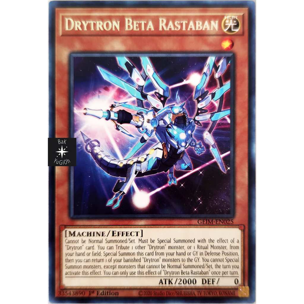 [BaK Yu-Gi-Oh!] Drytron Beta Rastaban |EN| Rare [Chính Hãng] | Shopee ...