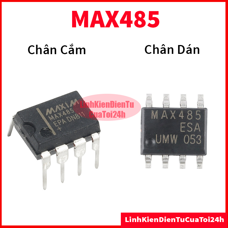 IC MAX485 DIP-8 Chân Cắm, SOP 8 Chân Dán - Chuyển Đổi Giao Tiếp RS485 ...