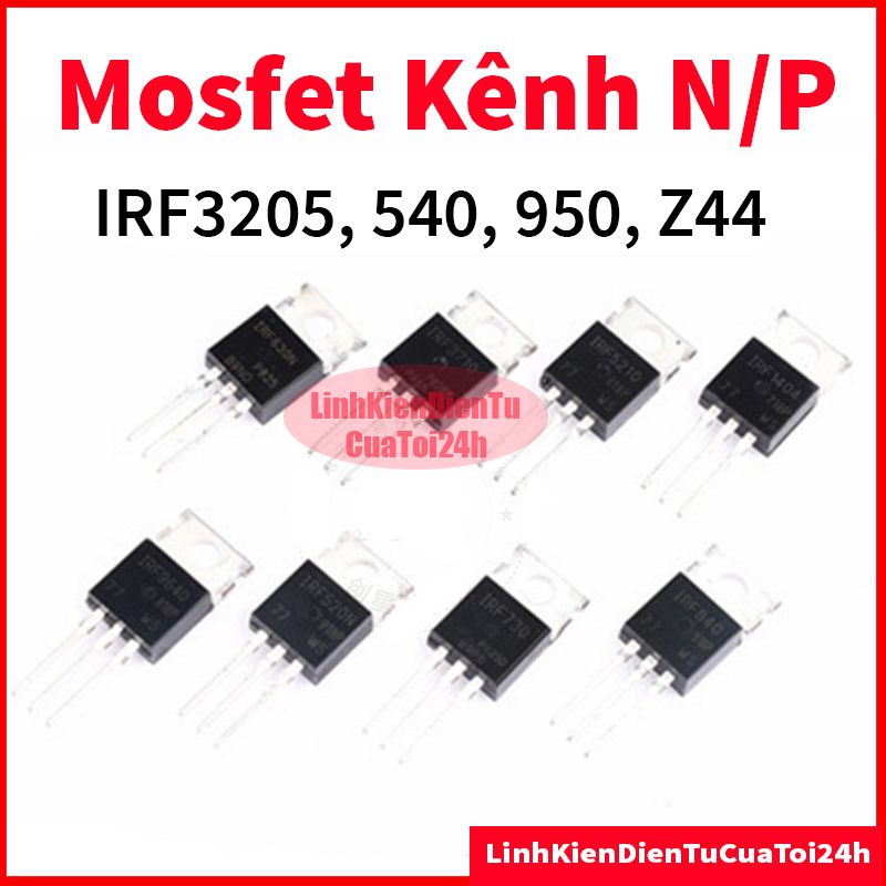 Mosfet IRF540 IRF9540 IRF3205 IRFZ44 Hàng Mới TO-220 | Shopee Việt Nam