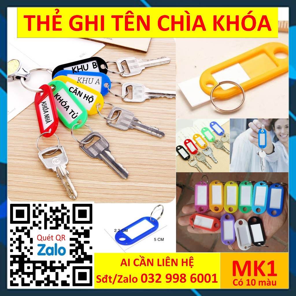 Thẻ chìa khóa MK1 Móc khóa name tag Thẻ đánh dấu chìa khóa và ghi chú ...