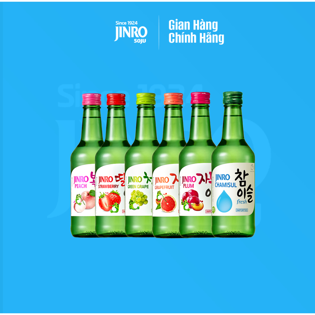 [CHÍNH HÃNG][HỎA TỐC 24H] Soju Hàn Quốc JINRO (Combo 06 Chai - Tự chọn ...