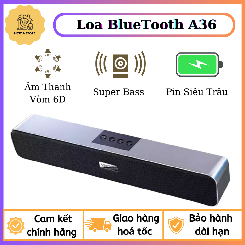 Loa bluetooth A36 (E3502) cao Cấp Super Bass, Loa dáng dài âm thanh vòm ...