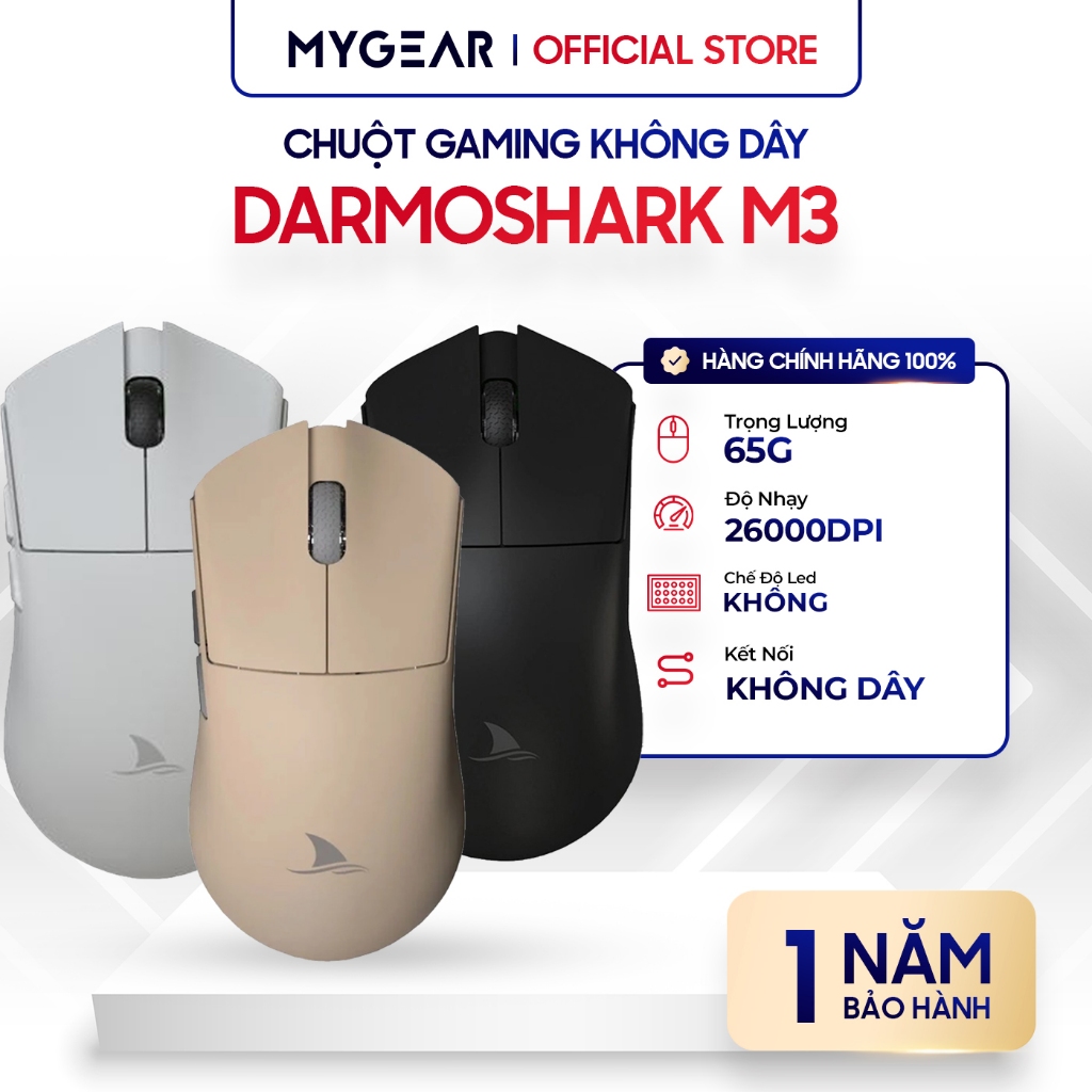 Chuột không dây Darmoshark M3 Wireless Gaming Chính hãng - Bảo hành 12 ...