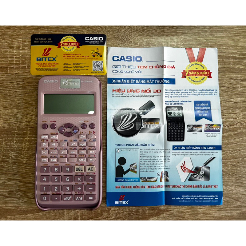 [Chính Hãng] Máy tính Casio FX-580VNX-PK - BH điện tử 7 năm | Shopee ...